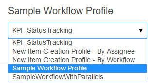 Workflow Profile Screen