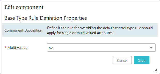 Override Control Type Rule