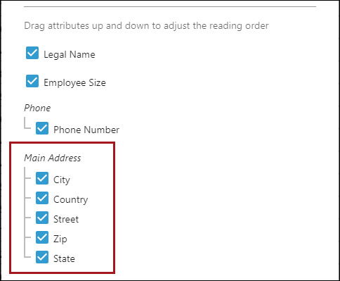 Search Screen Search Configuration