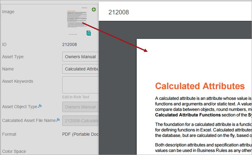 Asset Previews in Web UI