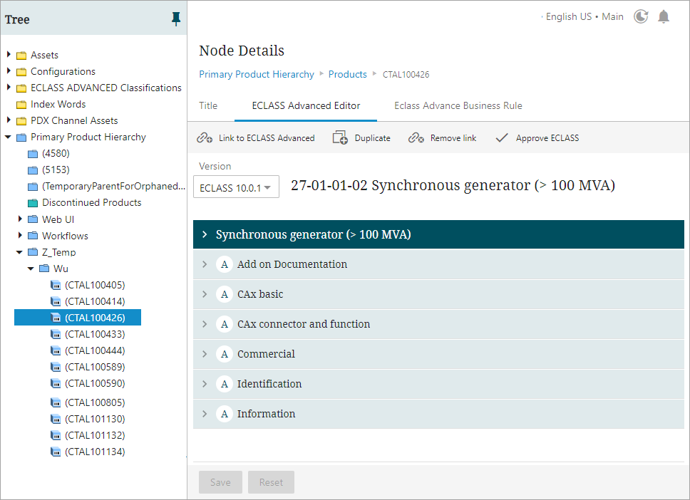 Configuring ECLASS Advanced Editor Screen